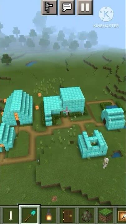 Viral My Dimond Small Village Minecraftshorts Youtube