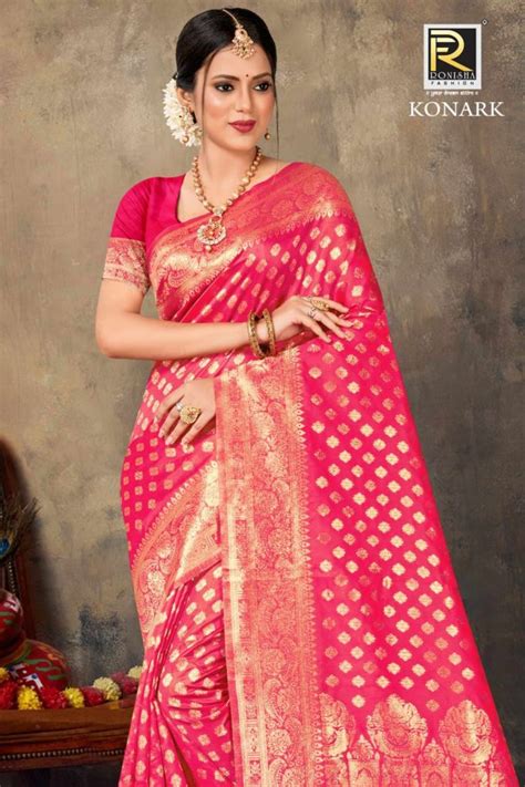 Ronisha Konark Banarasi Silk Designer Saree Export Quality Wholesale