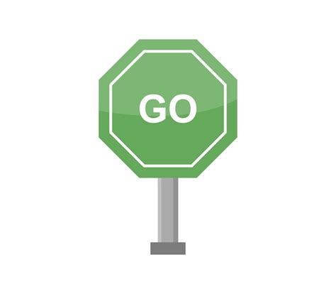 Premium Vector Go Sign