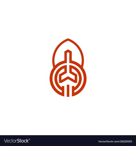 Rocket Logo Template Royalty Free Vector Image