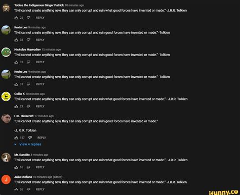 Tobias The Indigenous Ginger Patrick 10 Minutes Evil Cannot Create Anything New They Can Only