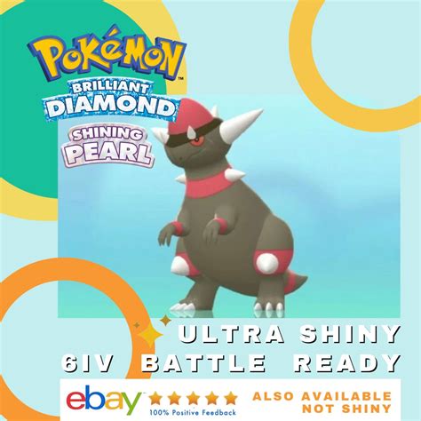 Rampardos Ultra Shiny Battle Ready 6 Iv Pokémon Diamante Perla Diamond