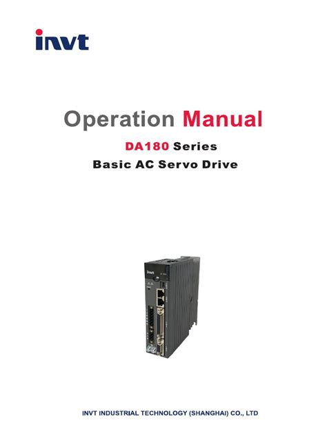 da180 series servo drive manual 1 pdf power supply electrical wiring