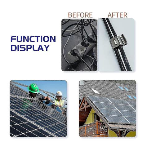 2050100pcs Solar Panel Cable Clips Management Pv Wire Clip Fastener