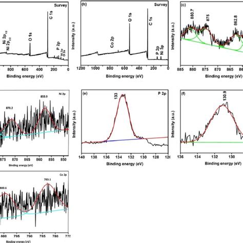 Figure S5 Xps Survey Spectra Of A Ni 2 P And B Co Ni 2 P High