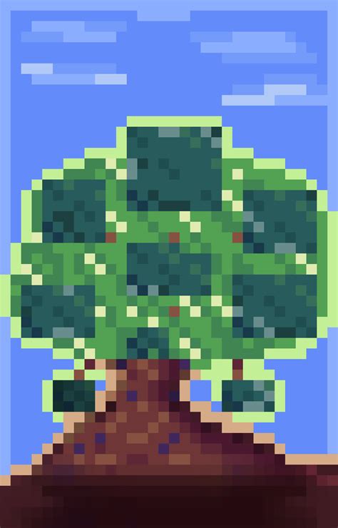 Pixilart Block Tree By Noit