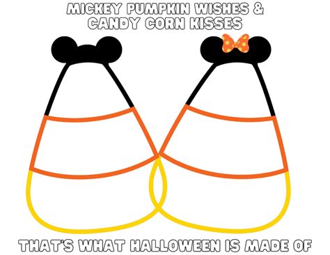Free Disney Halloween And Candy Corn Coloring Pages