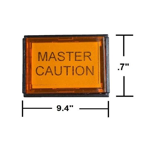 Master Caution Push Button Switch Steinair Inc