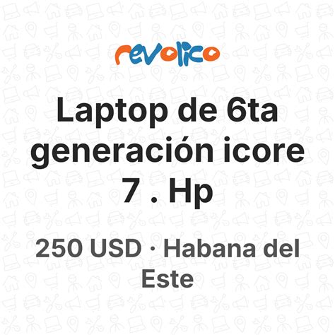 Laptop De 6ta Generación Icore 7 Hp En Habana Del Este La Habana