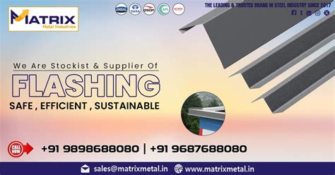 Supplier Of Corner Flashing In Rajasthan Matrix Metal Industries