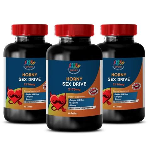Horny Sex Drive Male Enhancement Formula Tongkat Macca L Arginine 3 Bot Ebay