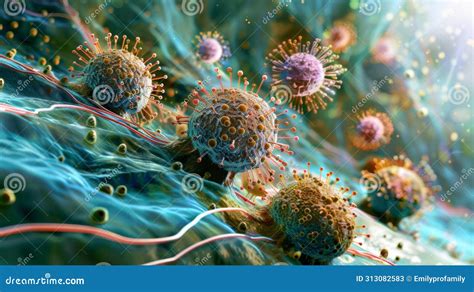 Group Of Germs The Multiplying Stock Image Image Of Spread Science