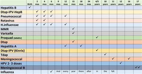 Superdrug Health Clinic Immunization Schedule Chart