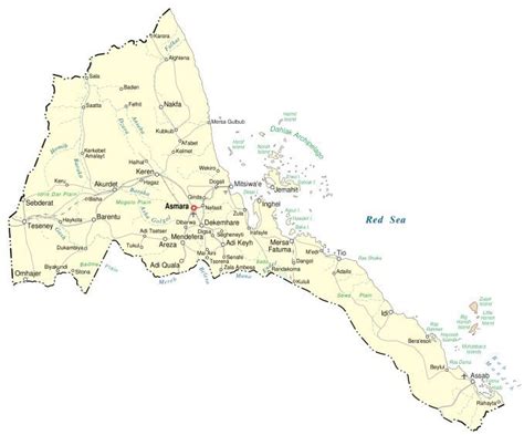 Eritrea Map And Satellite Image GIS Geography