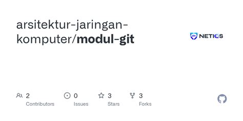 Github Arsitektur Jaringan Komputermodul Git