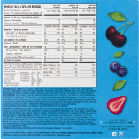 Outshine Fruit Bars Nutrition Facts Besto Blog