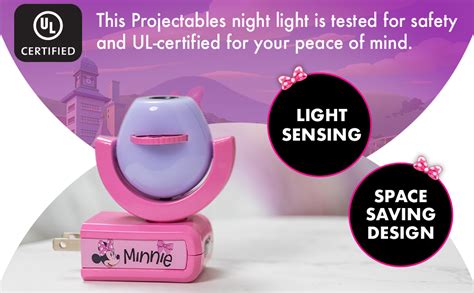 Projectables Minnie Mouse Night Light With Dusk To Dawn