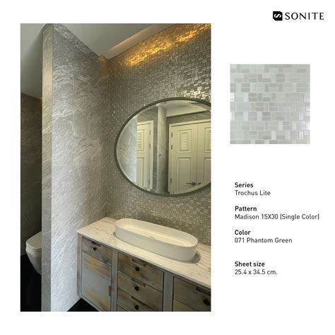 Mosaic Sonite ทางเลือกในการออกแบบเพื่อสิ่งแวดล้อม Sonite Innovative