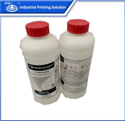 Original Solvent Cleaning Solution V902 Q 1000ml For Cij Inkjet Printer Videojet Series 1000
