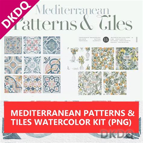 👾 Mediterranean Patterns Background Athena0190 Png Graphics Clip Art Background Design Element