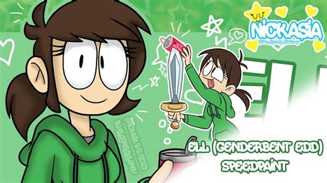 Ell Genderbent Edd 💚🤎🍒 Speedpaint Eddsworld Youtube