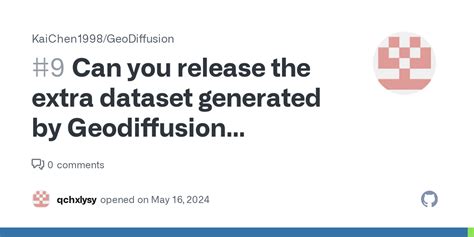 can you release the extra dataset generated by geodiffusion according