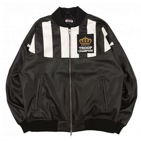 World Of Troop Troop Champion Pu Leather Jacket Gangsta Market