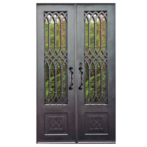 Puerta Doble Artesanal MetÁlica De Entrada Para Exterior De Dos Hojas