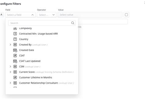 Make Filtering Ui And Ux Consistent Across All Features Gainsight