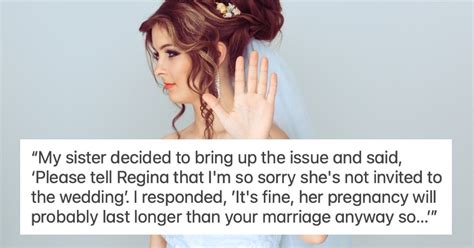 Wife Not Invited To Sils Wedding Due To No Prego Women In The Wedding