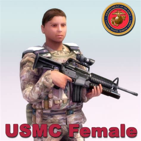 3d Rigged Usmc Model