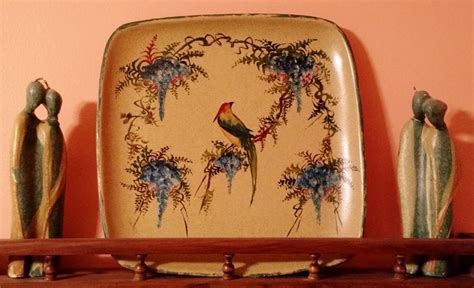 Glidden Sally Patchin Platter Vintage Pottery