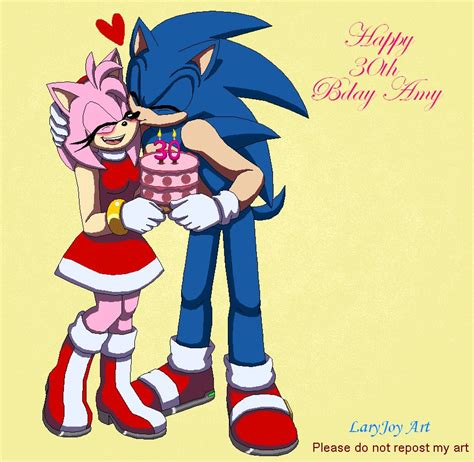 Happy 30th Birthday Amy Rose By Laryjoy On Deviantart