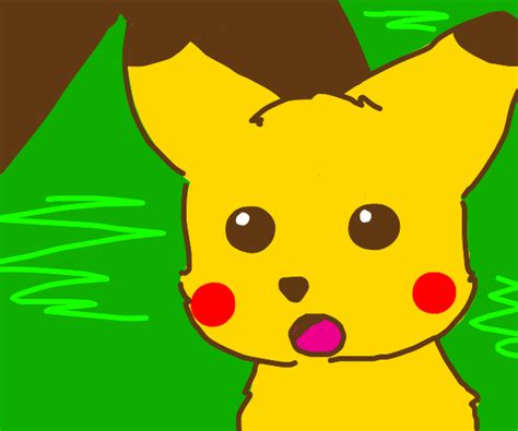 Surprised Pikachu Face Drawception