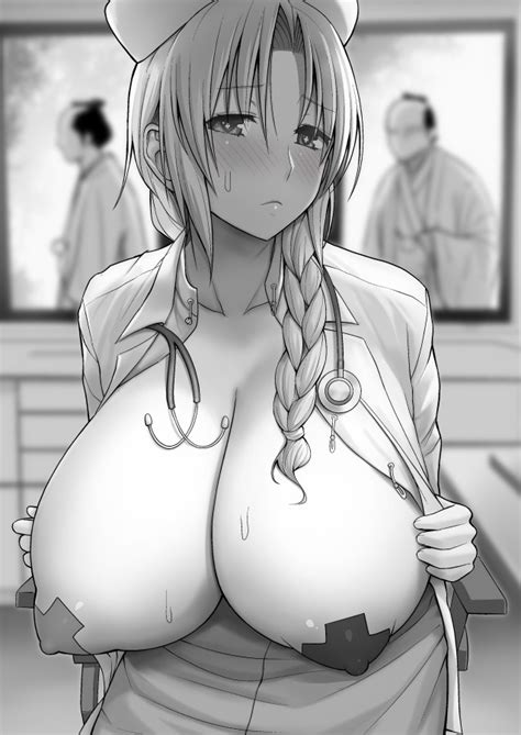 Rule 34 1girls Diisuke Eirin Yagokoro Monochrome Nurse Nurse Cap Tagme Touhou 6349835