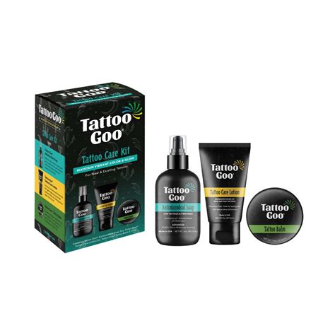 Tattoo Goo Tattoo Aftercare Kit Soap Lotion Tattoo Balm Dermasoft