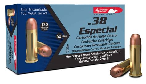 Aguila Handgun Ammuntion 38 Super Autop 130 Gr Fmj 1220 Fps 50ct