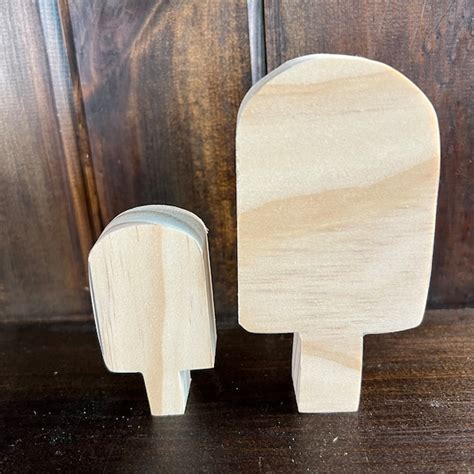 Wooden Popsicle Etsy