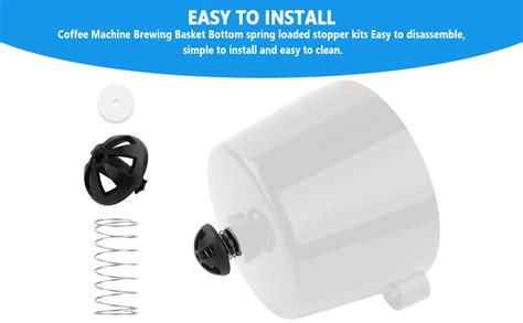 Coffee Machine Brewing Basket Bottom Spring Loaded Stopper