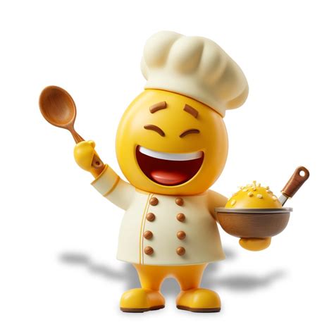 Happy Chef Emoji Clipart For Presentation Media Designs