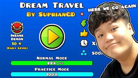 My Daily Level Dream Travel 99 Again Geometry Dash Yandex