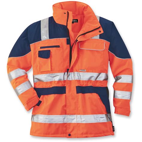 Scheibler Workwear Warnschutz Parka Safety Plus 8405 Orange Marine Gr Xxl Kaufen Bei Obi