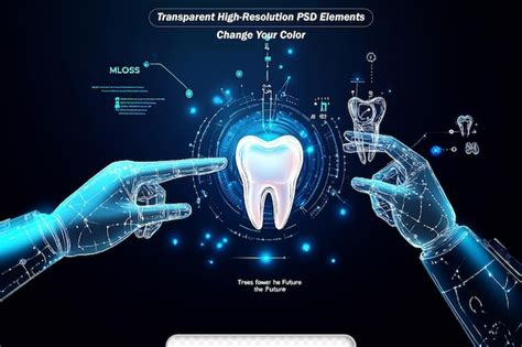 Tooth Organ Human In Microchip Processor Circuit Board Hud Interface