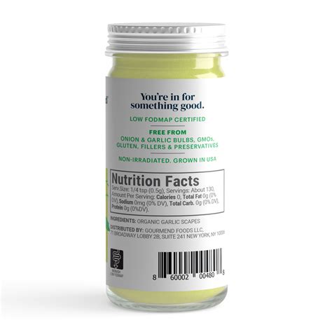 Low Fodmap Garlic Scape Powder Gourmend Foods