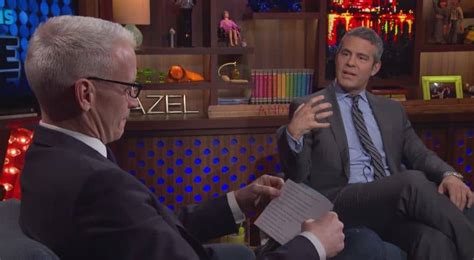 Anderson Cooper Grills Andy Cohen On If Hes Ever Had Sex In The Watch What Happens Live