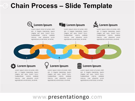 Alternating Chain Process Diagram For Powerpoint Powerpoint Images