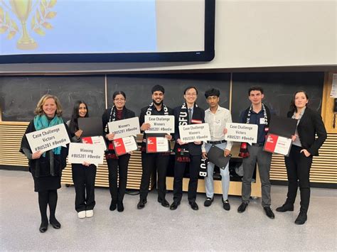 Proud To Announce That Our Team Placed 1st In The 2024 Sfu Case