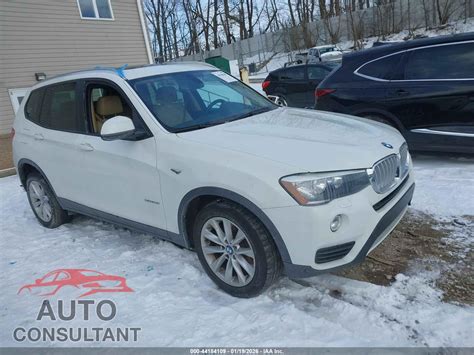 2017 Bmw X3 Xdrive28i Gasoline 5uxwx9c5xh0t06148