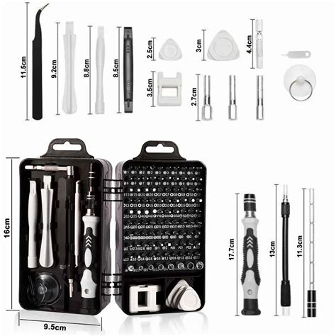 115 In 1 Precision Screwdriver Setmagnetic Electronics Repair Tool Kit