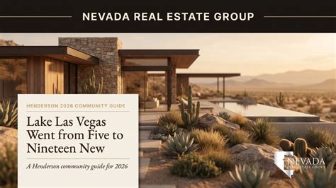 Lake Las Vegas New Communities Expansion 2026